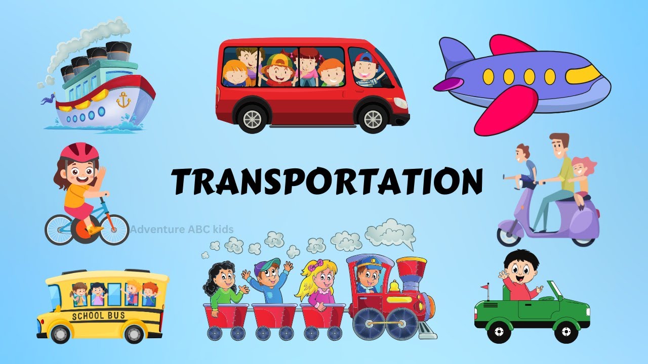 Means of Transport for Kids | Transportation video for children ...