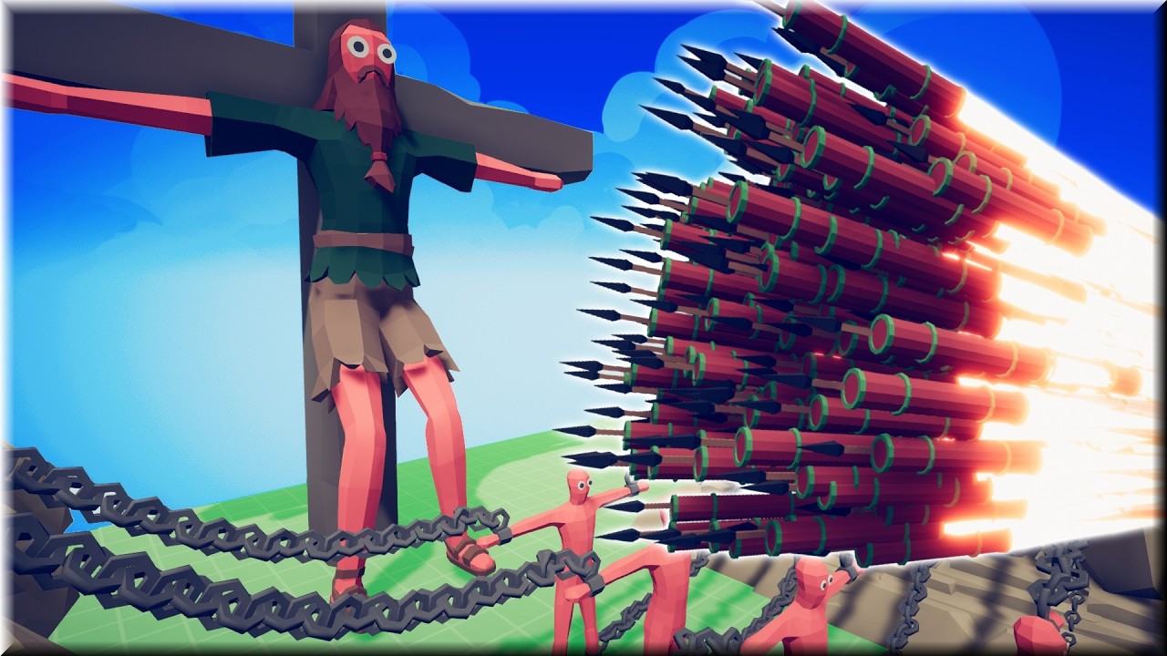 CHAINED WOBBLERS & CRUCIFIED GIANT vs EVERY GOD - Totally Accurate ...