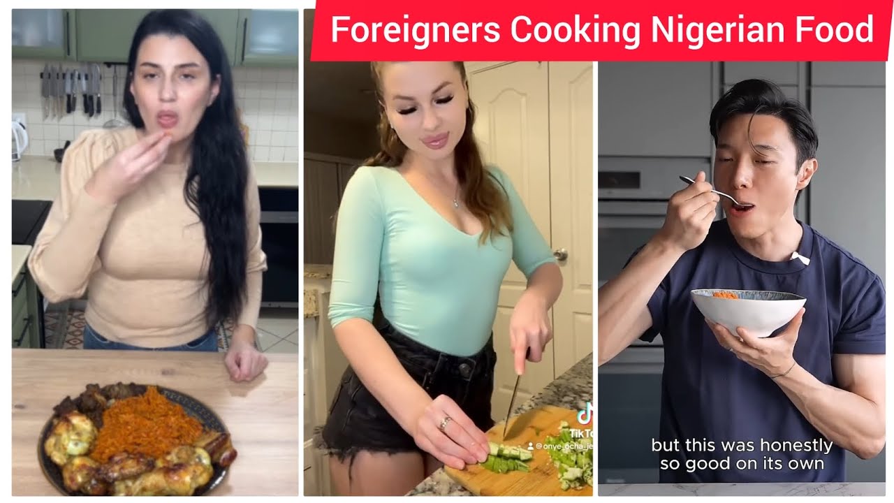 Foreigner Cooking Nigerian food. - YouTube