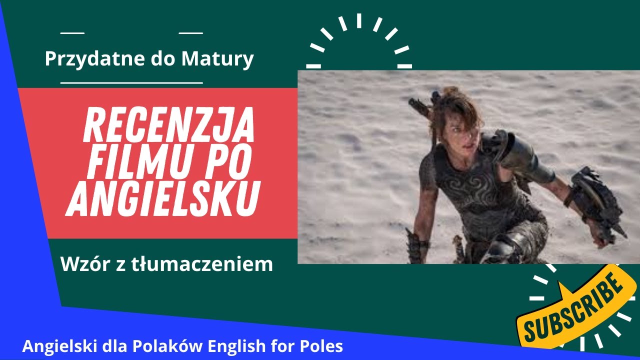 Recenzja filmu po angielsku Wzór czytany przez Amerykankę z ...