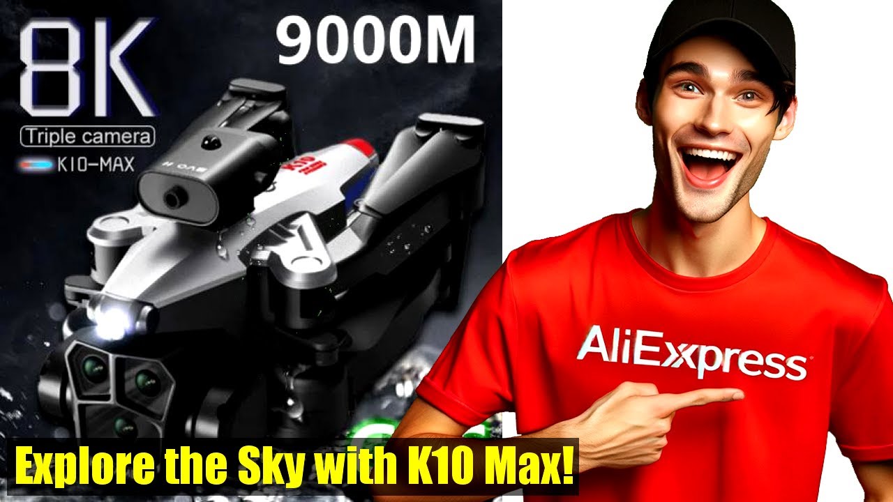 Unboxing and Review of the New K10 Max Drone Professional Aerial ...