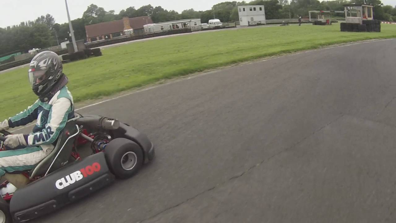 Nationwide Kart Club, Whilton Mill June 2016, race 1 (rear view) - YouTube