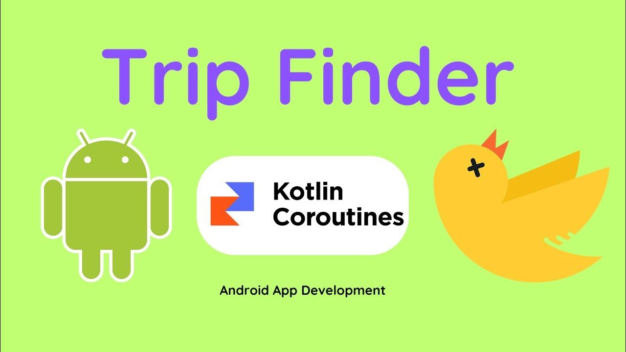 TripFinder (Android App using Kotlin, RoomDB and Coroutines) - YouTube