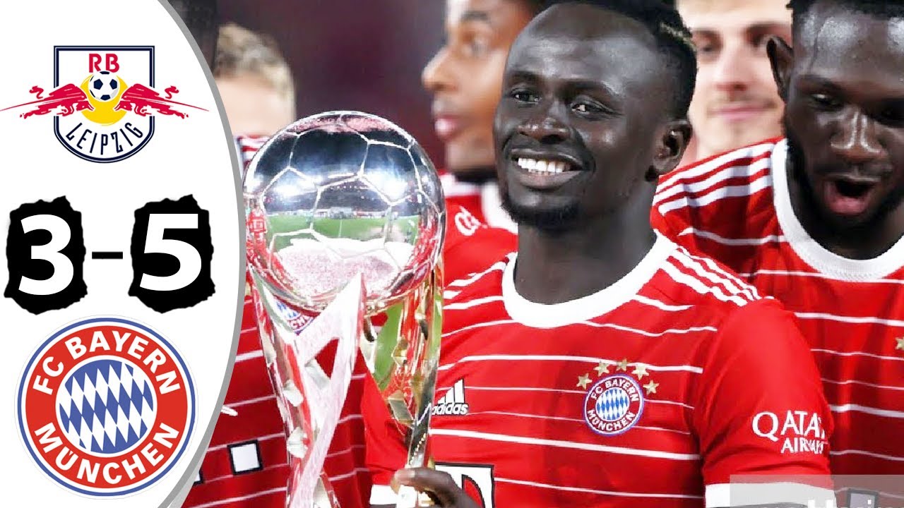 Sadio Mane's first Trophy in a Bayern shirt - YouTube