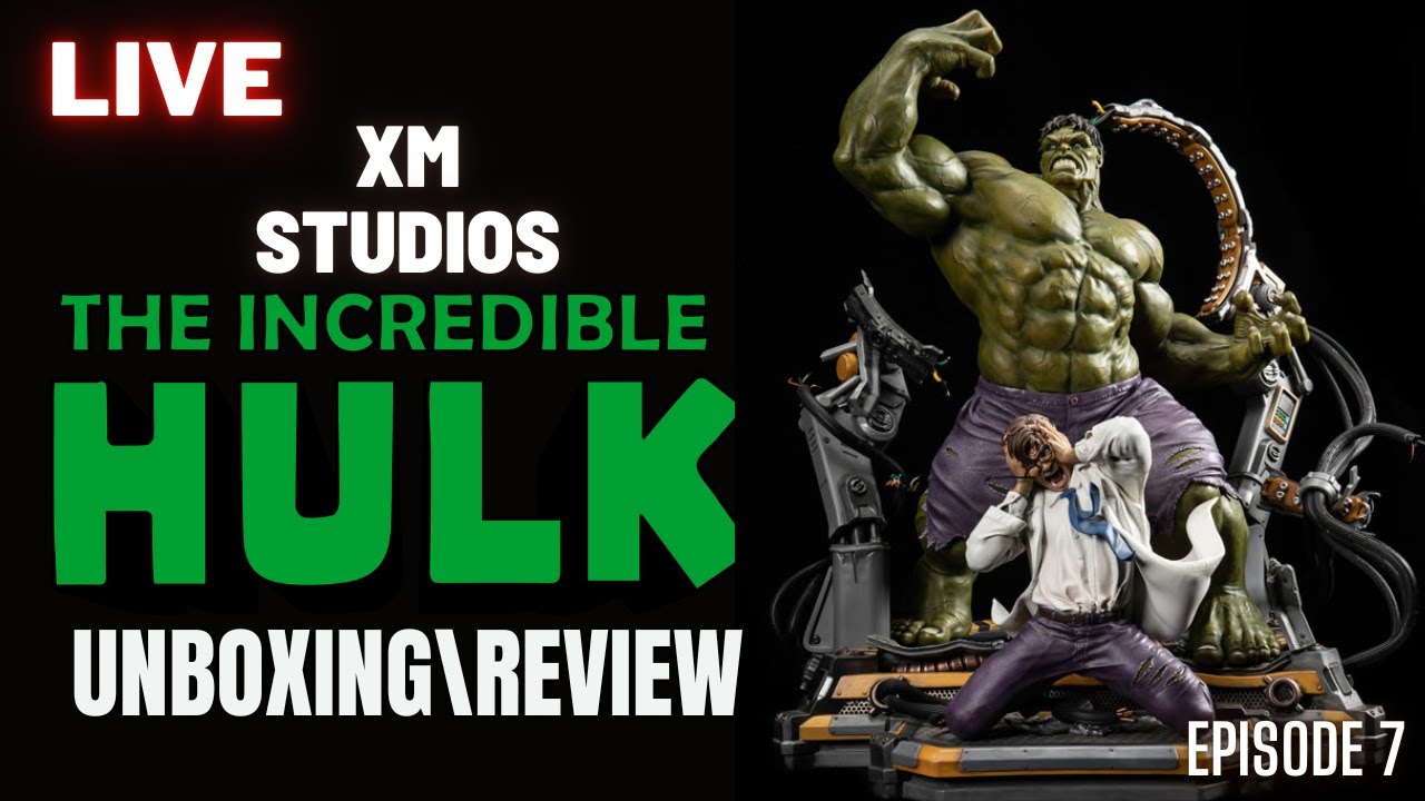 LIVE Statue Unboxing\Review - XM Hulk Transformation - YouTube