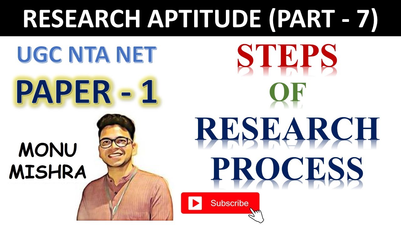Research Aptitude (Part - 7) | Steps of Research Process | by Monu ...
