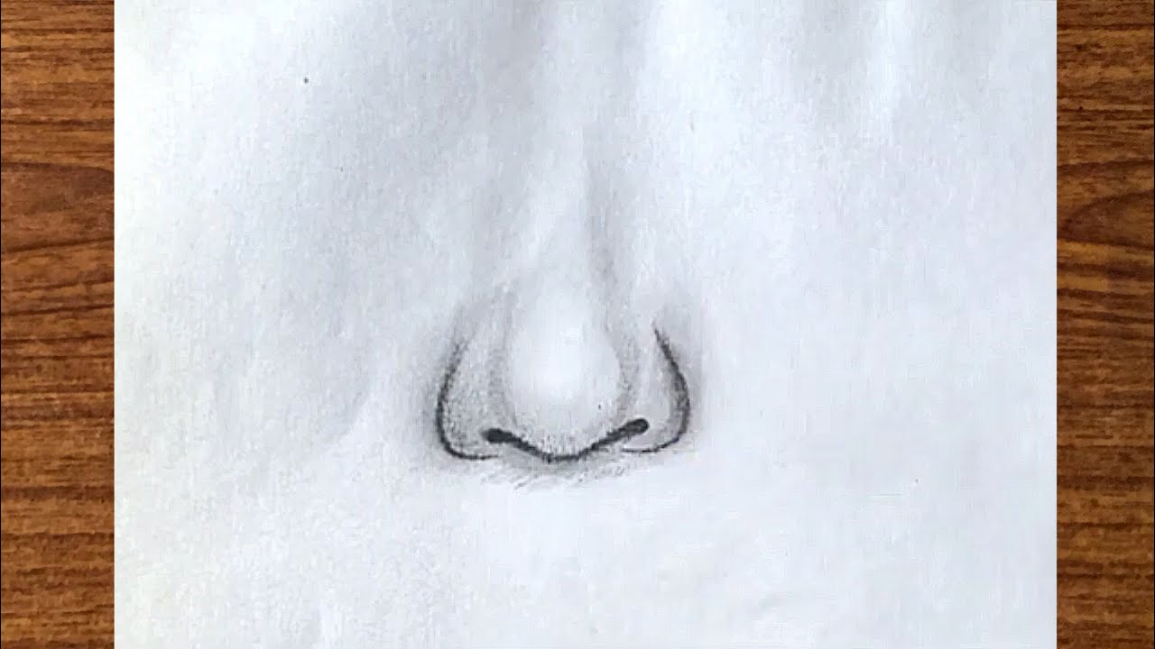 How to draw a nose very easy-step by step drawing / Easy drawing ...