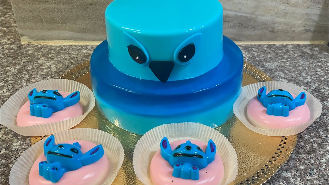 💥GELATINA sabor CHICLE 📌 tematica STICH‼️ PASO a PASO‼️ - YouTube