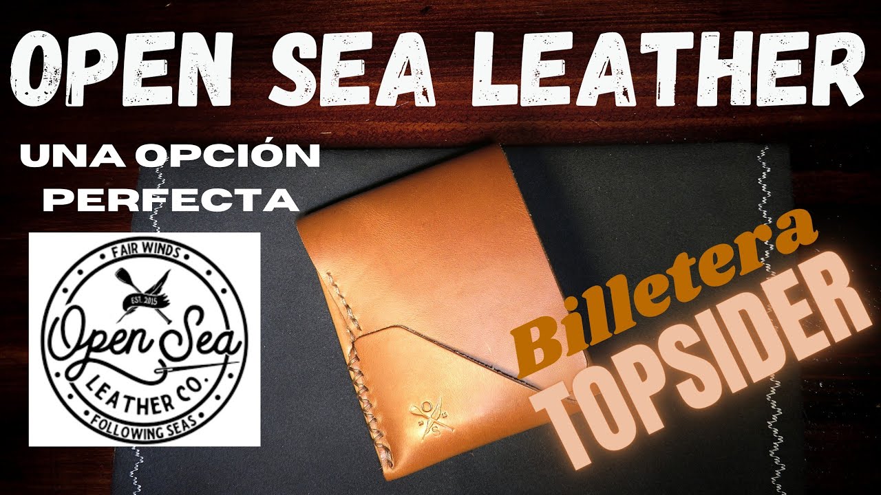Billetera Open Sea Leather Co. - Topsider Bifold Wallet - YouTube