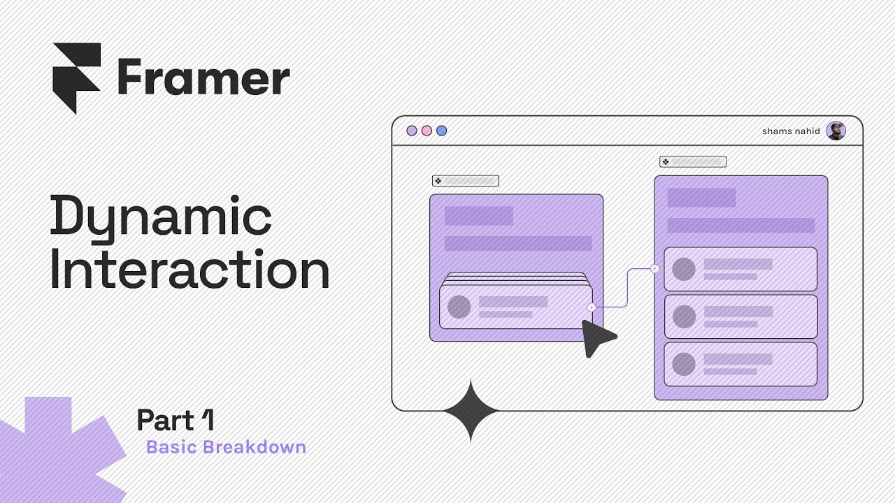 Dynamic Interaction using Framer component | Breakdown 1 | Remix - YouTube