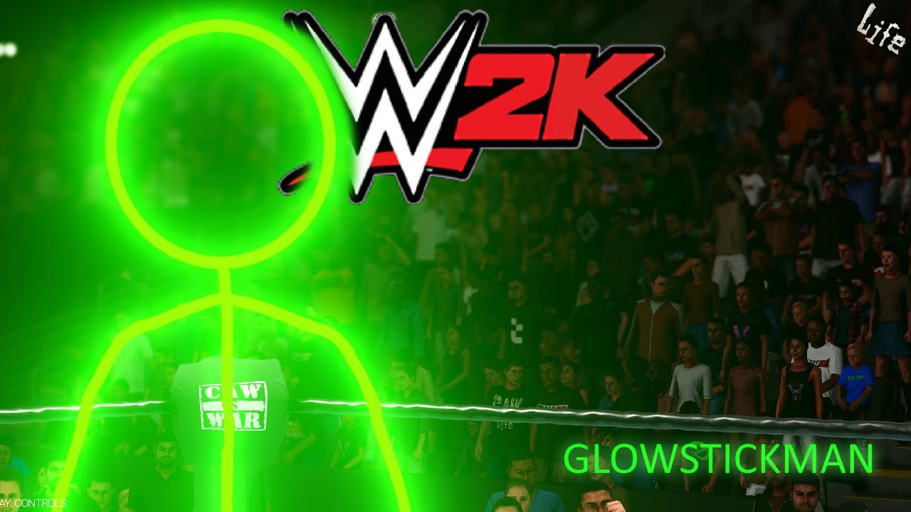 WWE 2K Glow Stickman Mod - YouTube
