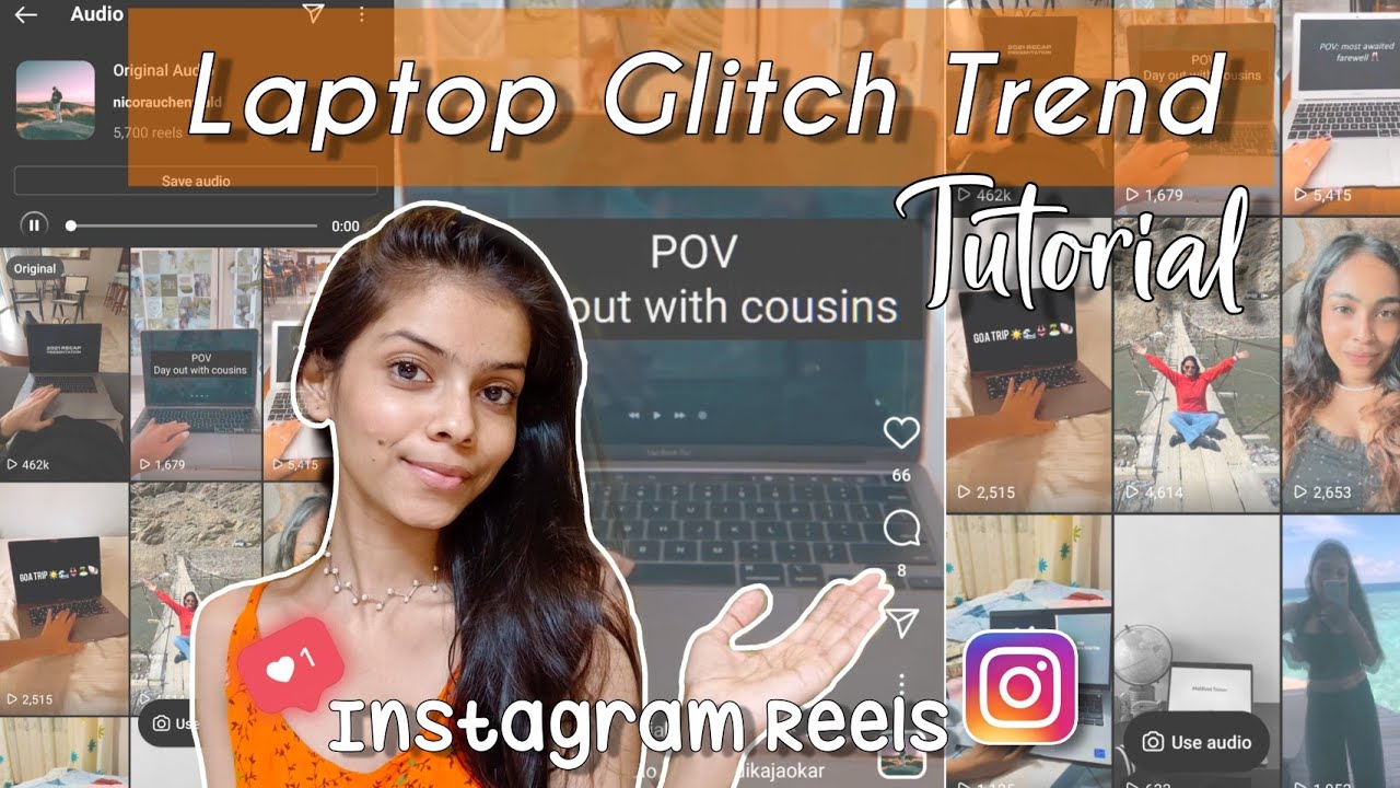 laptop glitch trend tutorial | pov laptop trend | How to make laptop ...