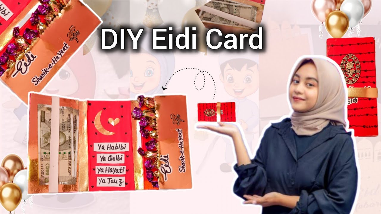 I Tried To Make It for The First Time 😱 || DIY Eidi Card For Husband ️ ...