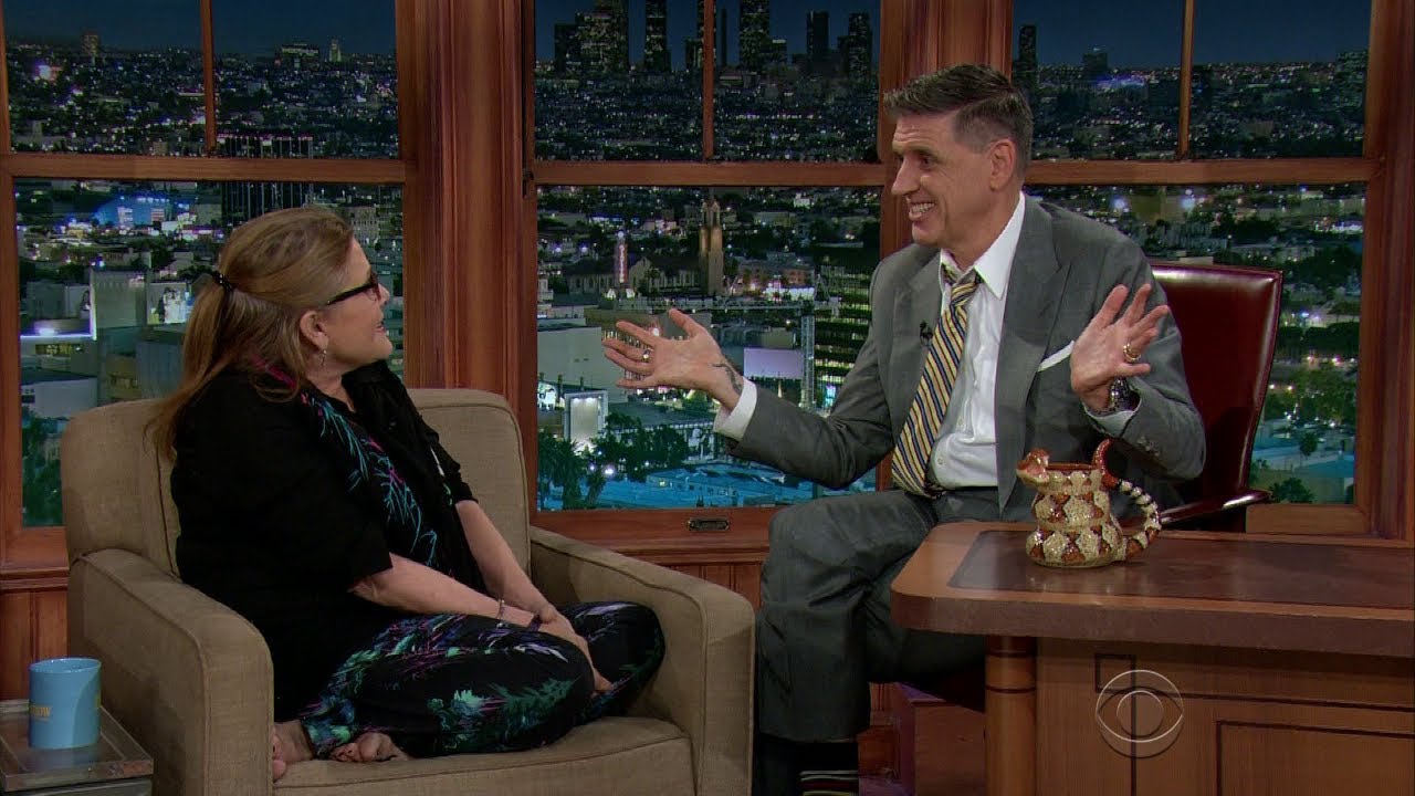 Late Late Show with Craig Ferguson 12/8/2014 Carrie Fisher, Dave Attell ...