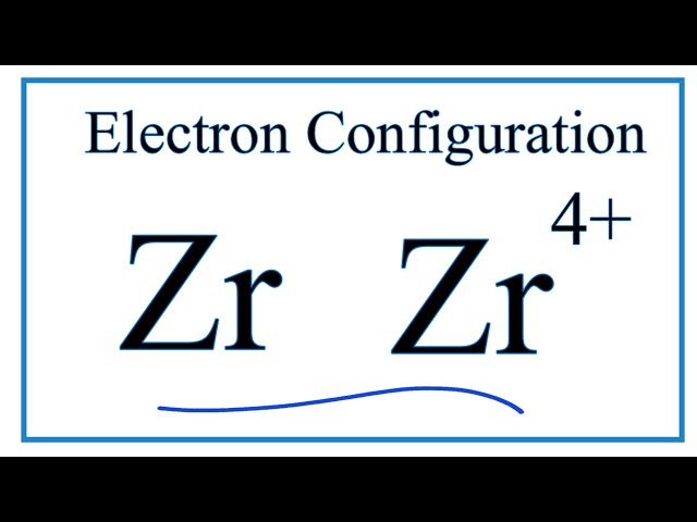 Electron Configuration Of Zirconium