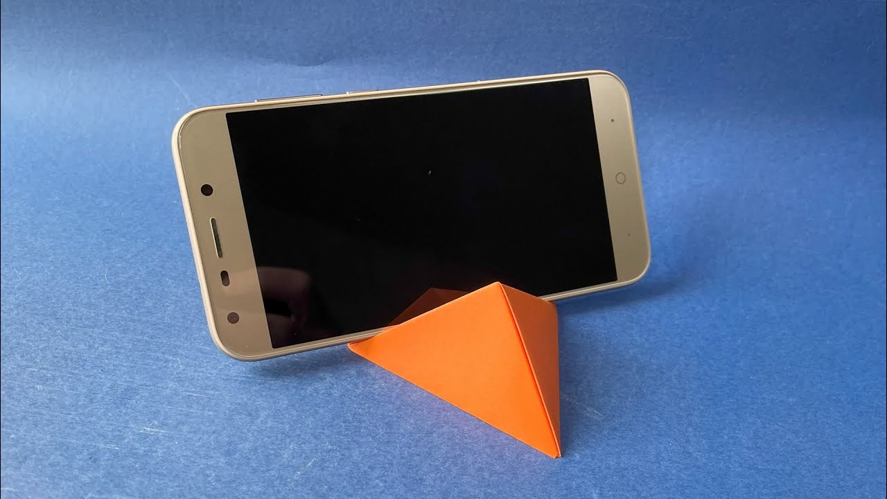 Origami Phone Stand Easy Tutorial | How to Make a Paper Phone Stand ...