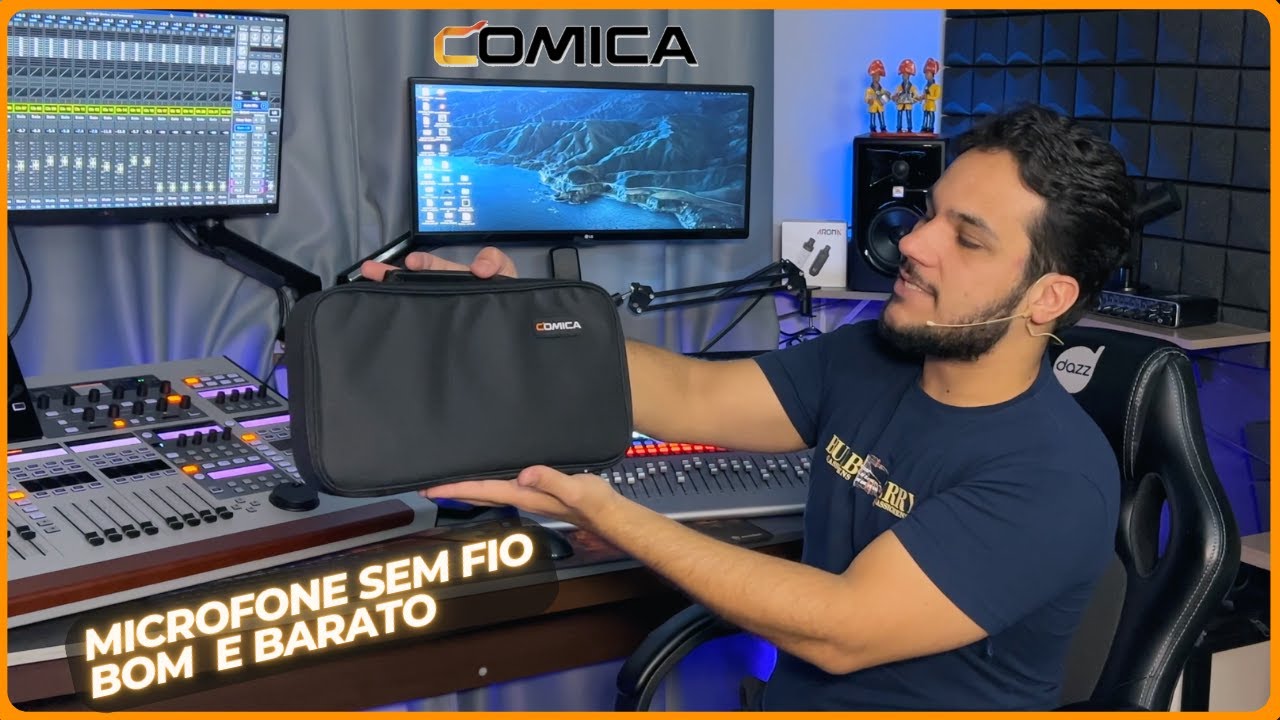 Microfone Sem Fio Multiuso e Barato - Comica CVM-WS50H - YouTube