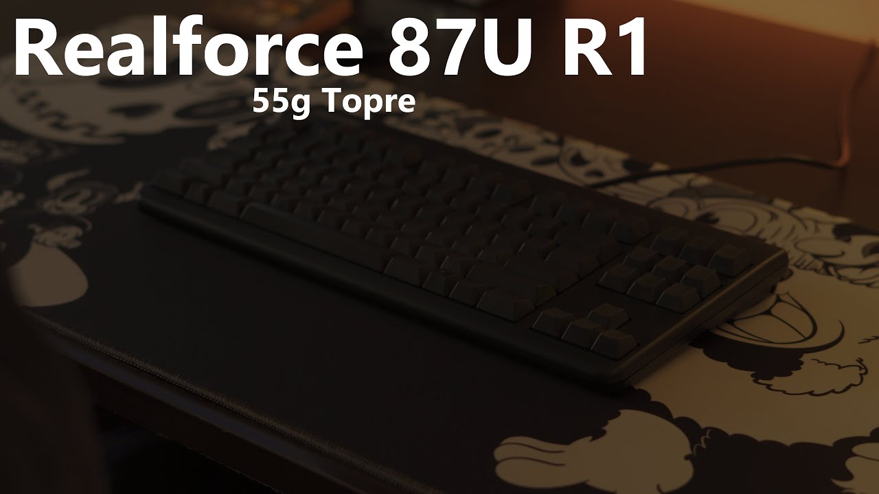 Lubed Realforce 87U R1 Typing Sounds ASMR - YouTube