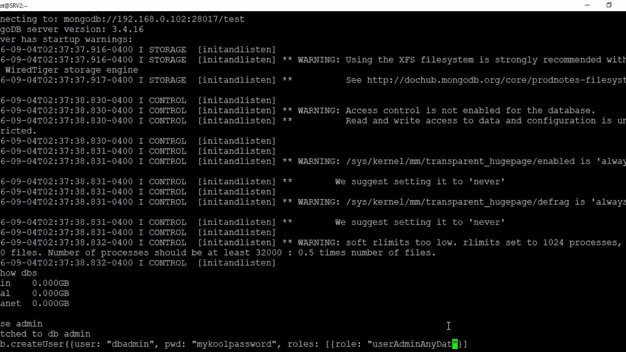Securing Mongodb With User Authorization By Itmarkaz Urdu Hindi Youtube