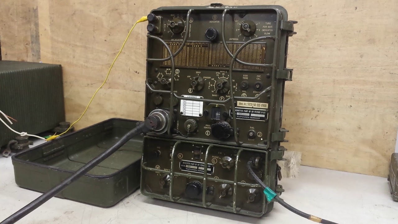 GRC-9 / RT-77 transmitter/receiver - YouTube