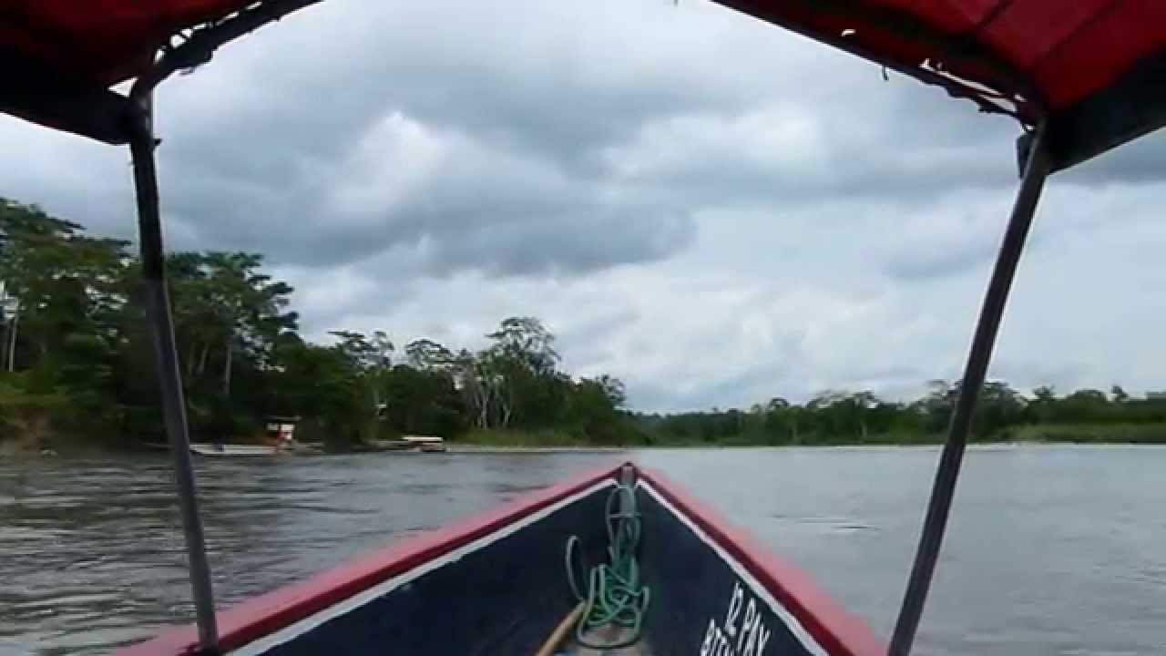 Day5 (Punta Ahuano, Amazon) - canoe ride on Napo River; 10 Day Ecuador ...