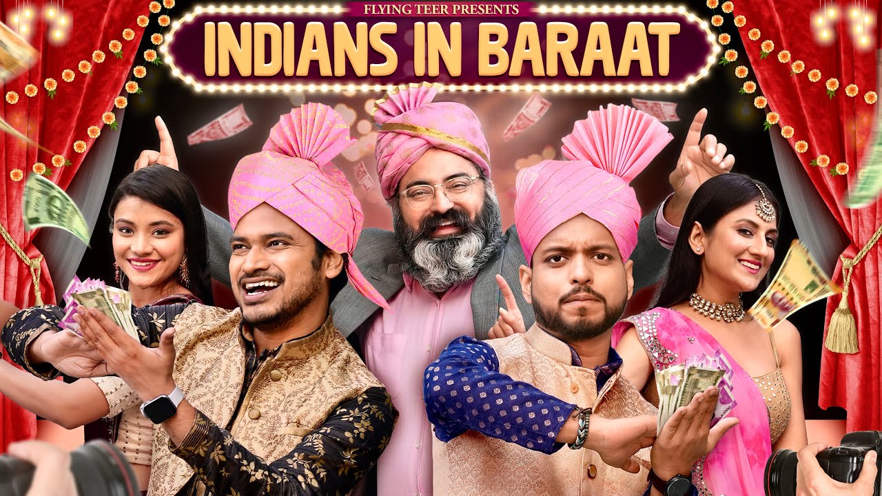 Indians In Baraat | Comedy Sketch On Indian Wedding | Flying Teer - YouTube
