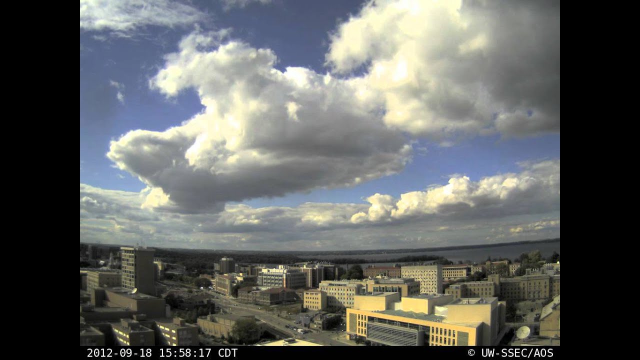 2012 September 18 - Cumulus field, virga, rain shafts (Northwest view ...