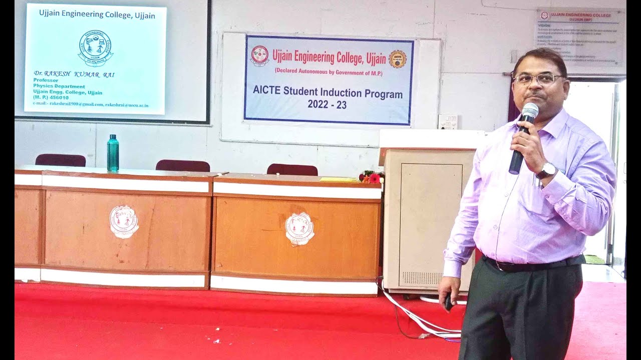 Dr. Rakesh Kumar Rai in Induction 2023-24 - YouTube