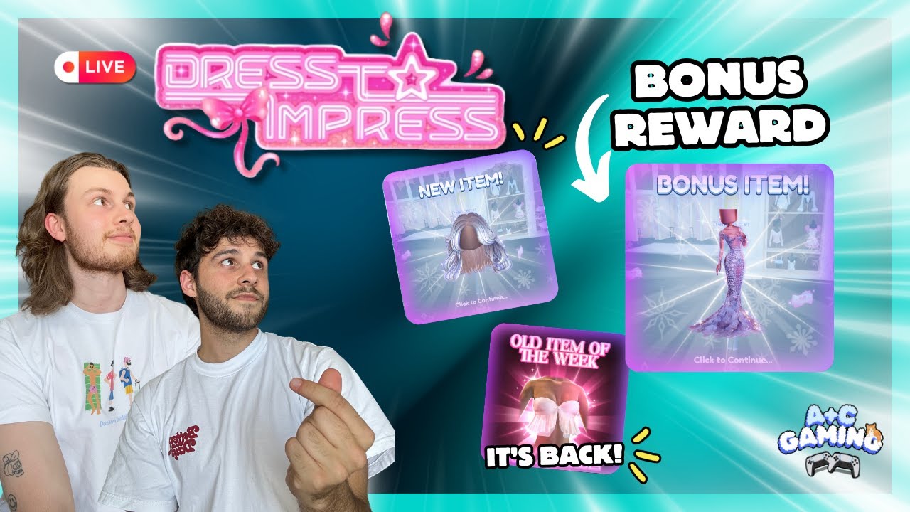 PLAYING DRESS TO IMPRESS 💘 | DTI Live! 🎀 | A+C Gaming - YouTube