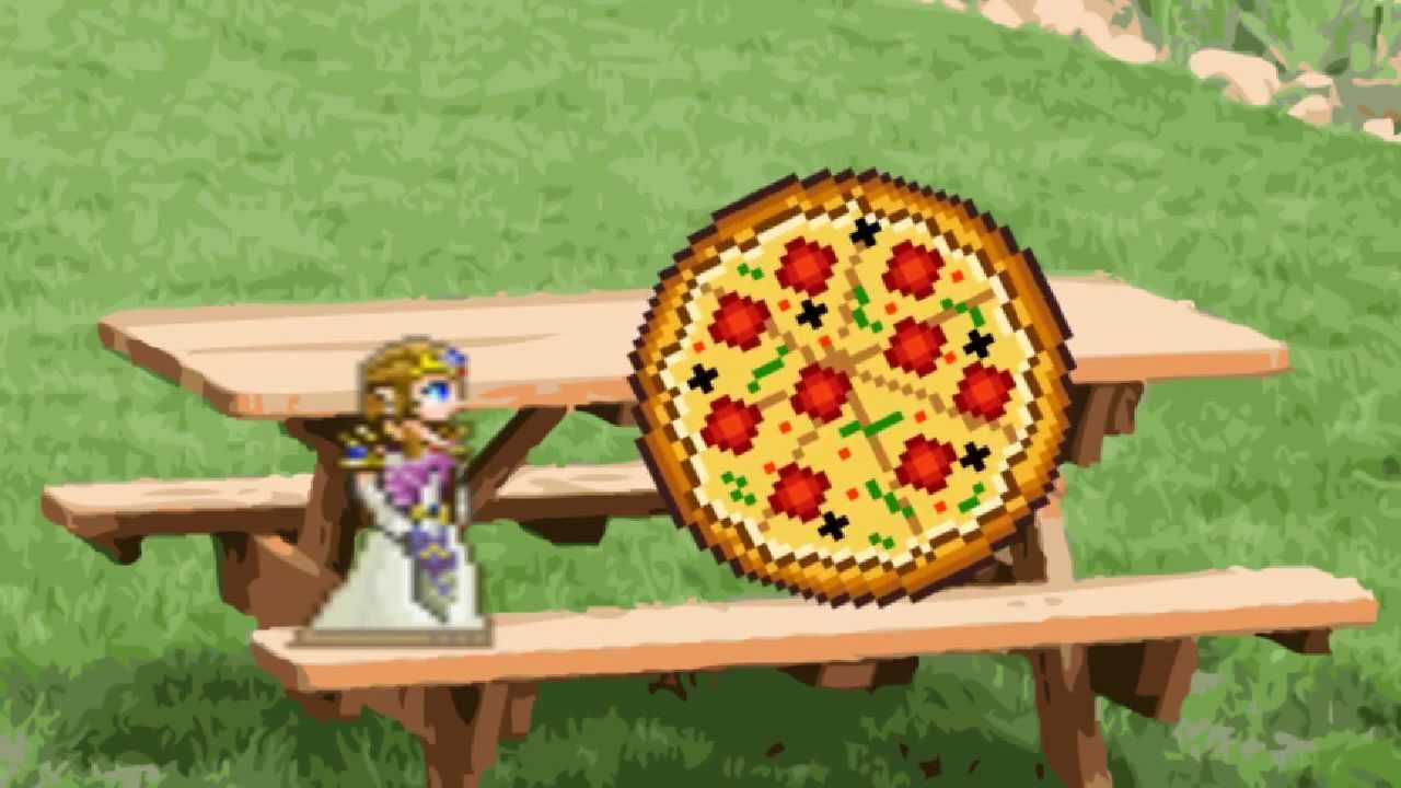 Princess Zelda: Eating Pizza! - YouTube