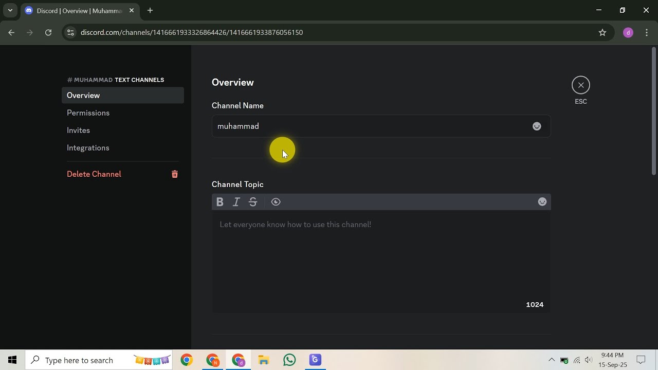 How To Copy A Discord Channel Name - YouTube