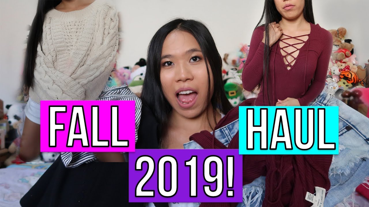 HUGE TRY ON FALL HAUL 2019! HUGE TRY ON HAUL 2019! HUGE SUMMER BACK TO ...