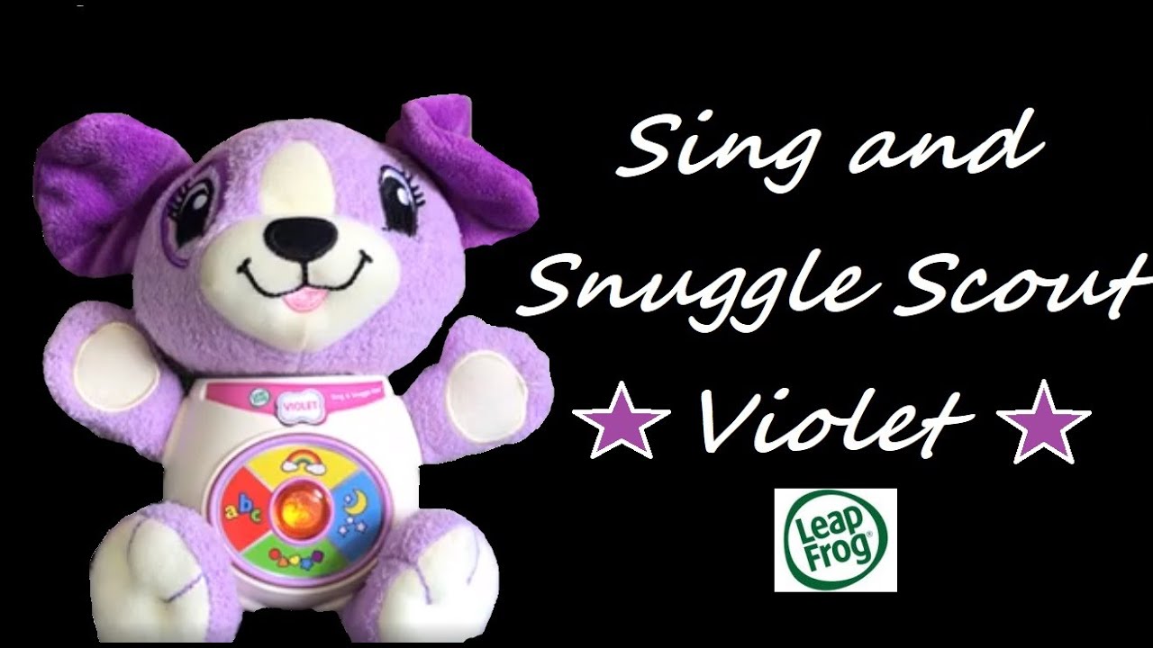 Sing & Snuggle Scout Violet Soft Toy Musical ABC Alphabet Leap Frog Dog ...