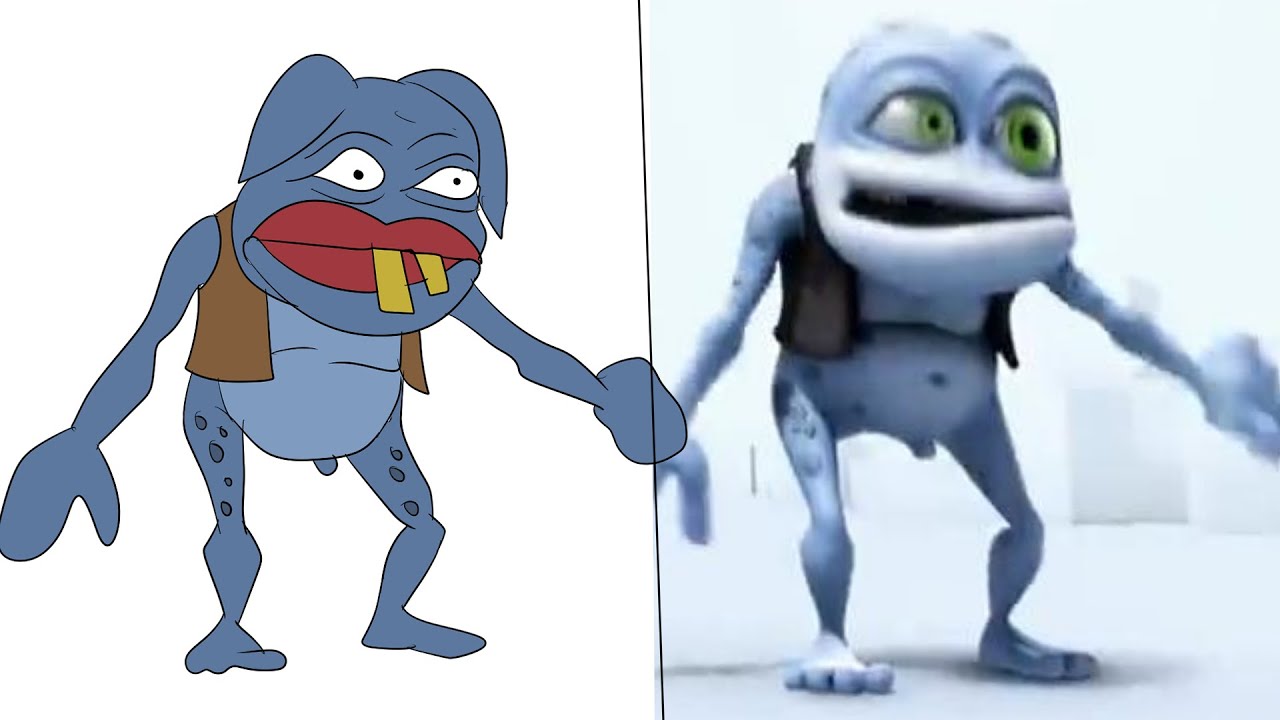 crazy frog ugly- funny drawing meme - YouTube