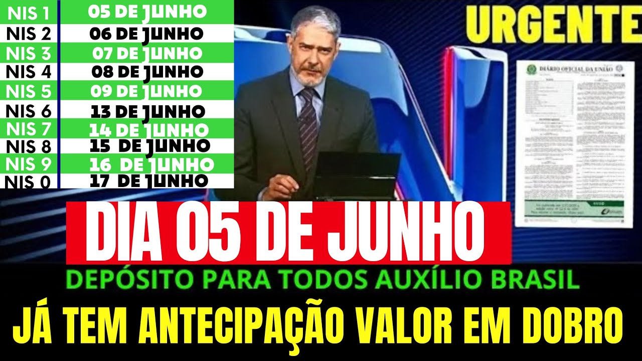 SE PREPARE! JÁ SAIU ANTECIPAÇÃO DIA 05 DE JUNHO VALOR EM DOBRO ...
