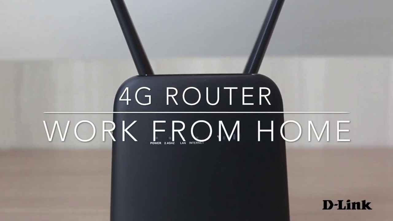 Work From Home 4G Wireless Router D-Link DWR-920 - YouTube