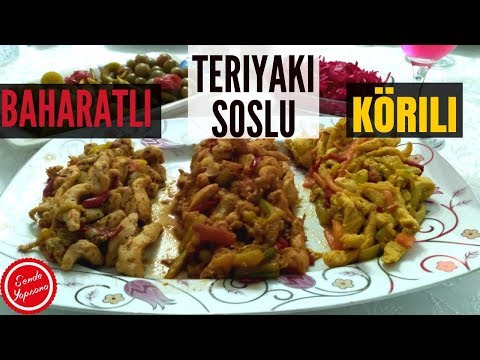Körili Teryaki Soslu Baharatlı 3 Farklı Tavuk Tarifi #tavuk #tarif