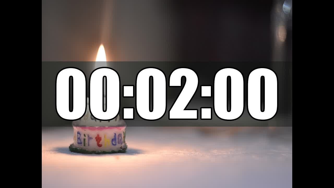 2Minute Birthday Timer Countdown Tik Tok in Last 10 Seconds - YouTube
