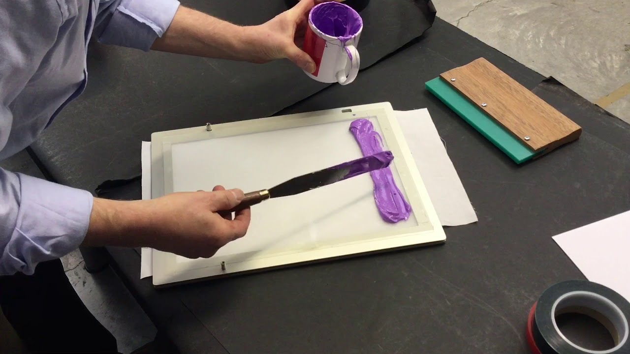 MiScreen - Two Colour screen print, How Too - YouTube