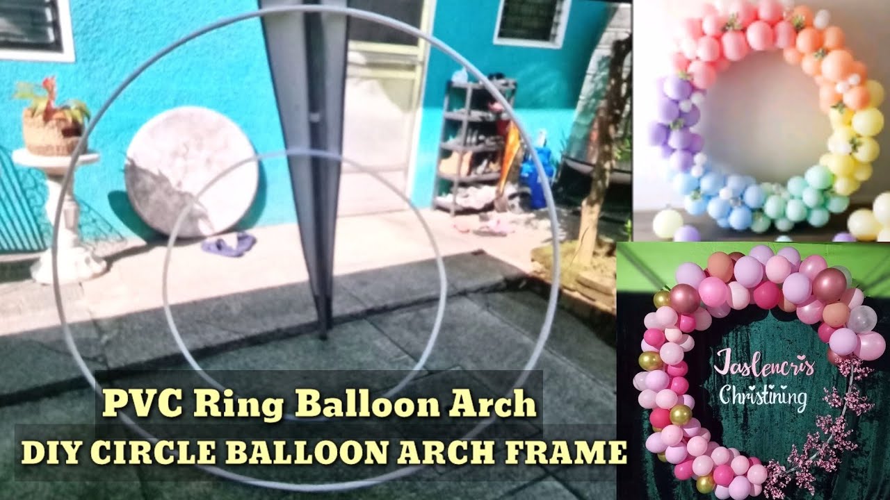 PVC RING BALLOON ARCH FRAME Unboxing and intalling by Jasmin Diy - YouTube