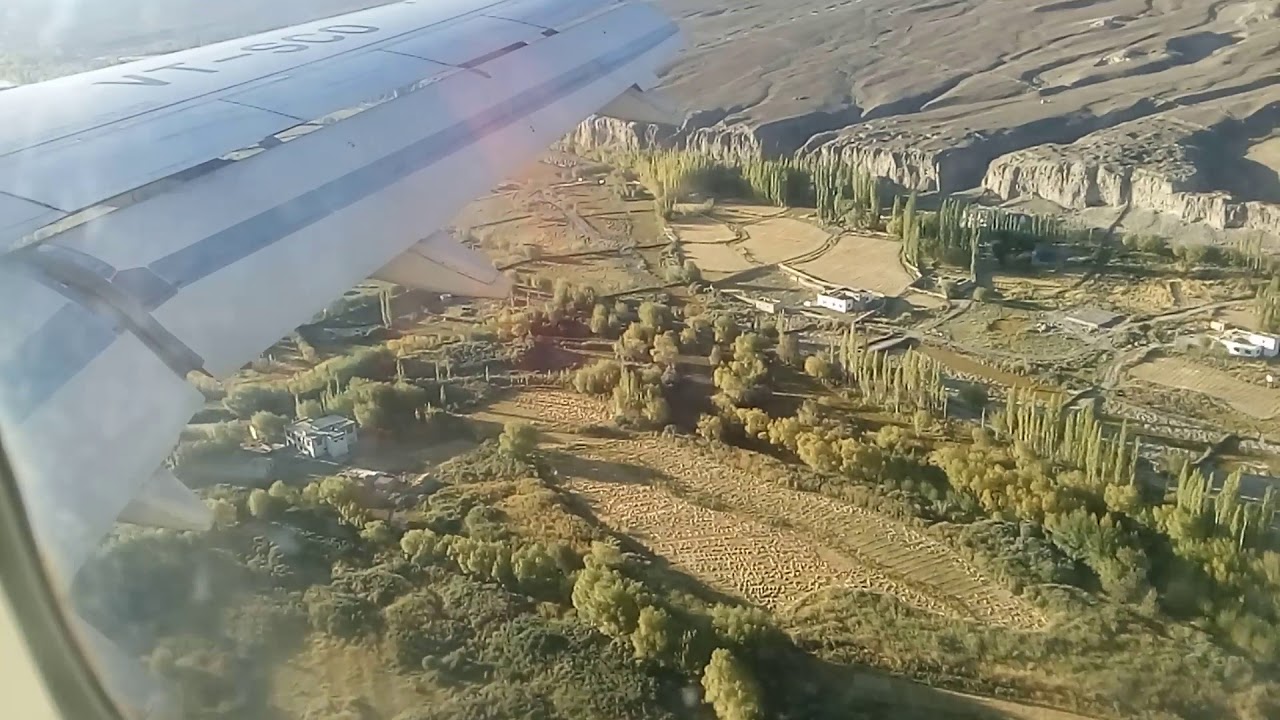 Landing at Leh Airport - YouTube