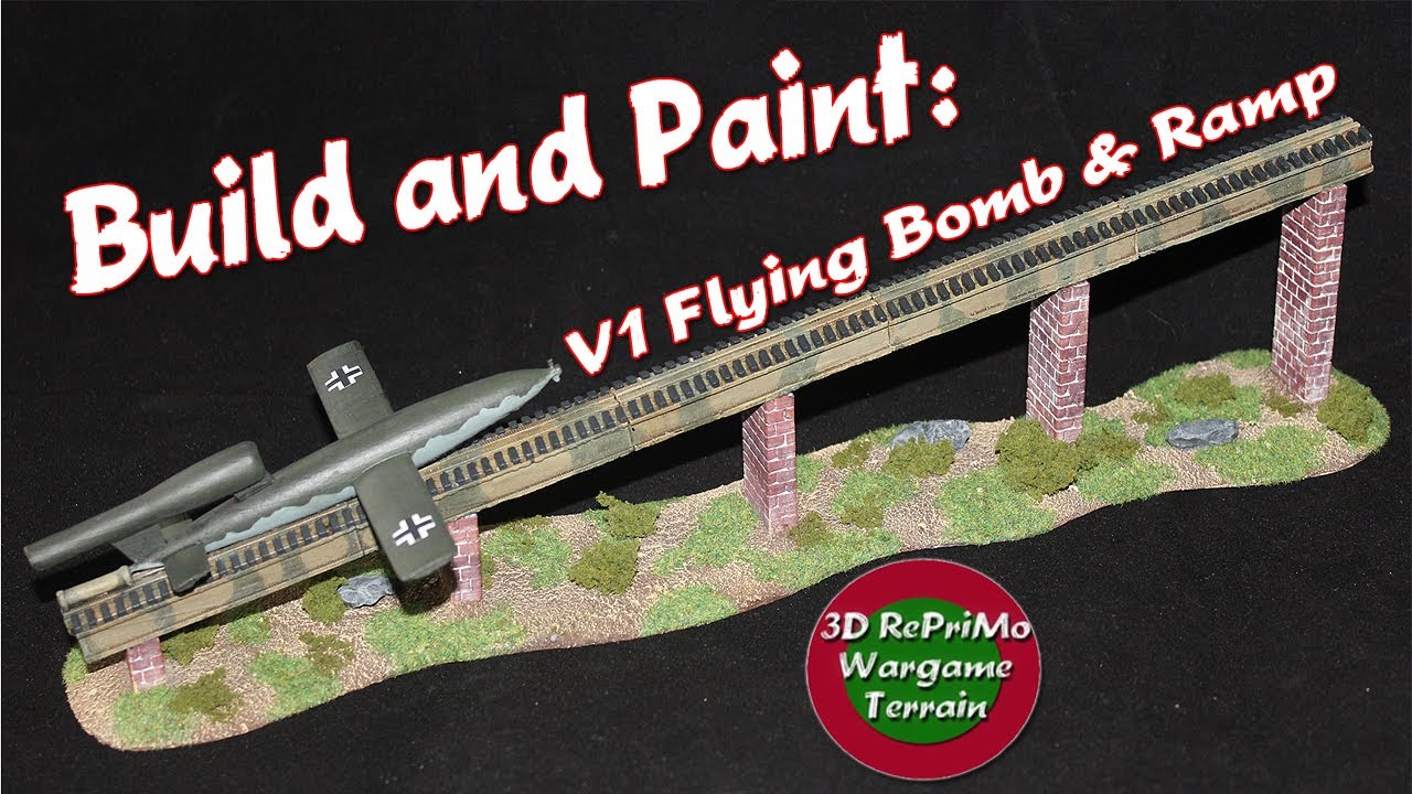 Tutorial:How to Paint V1 Flying Bomb&Launch Ramp 1/72/Painting Guide ...