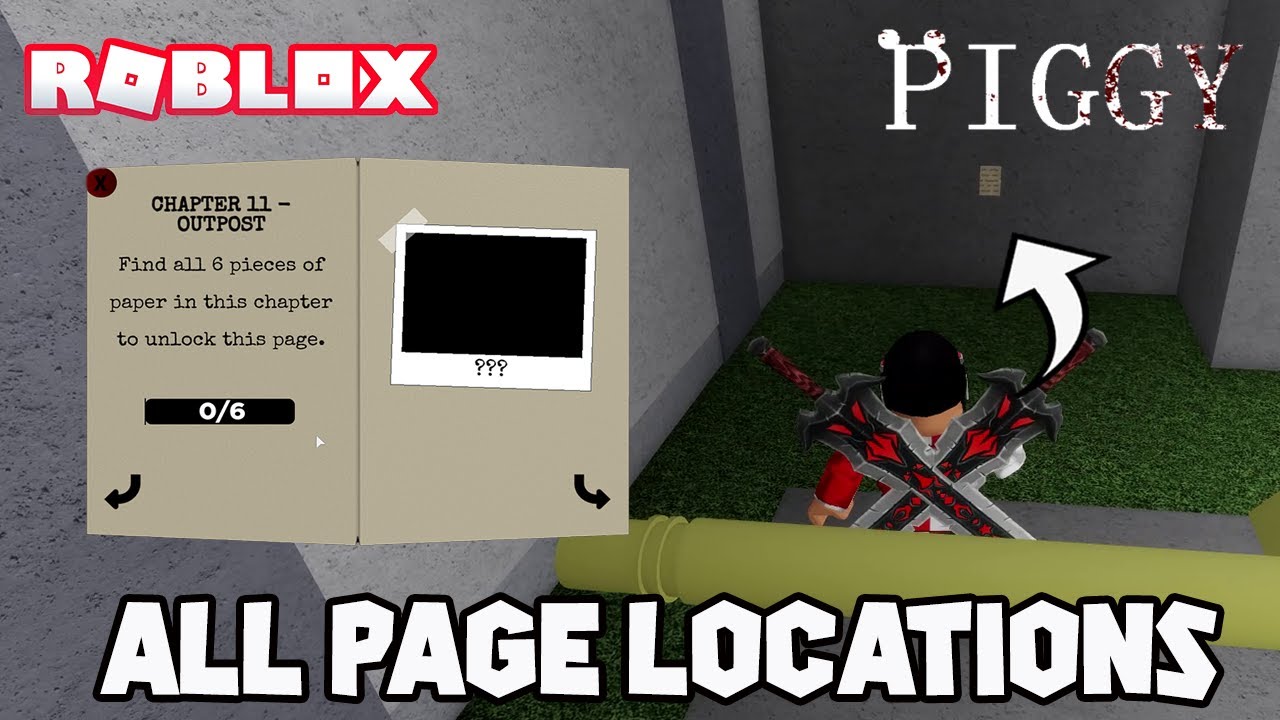 How To Find All Pages From Roblox Piggy Book 1 Chapter 11 (Outpost ...