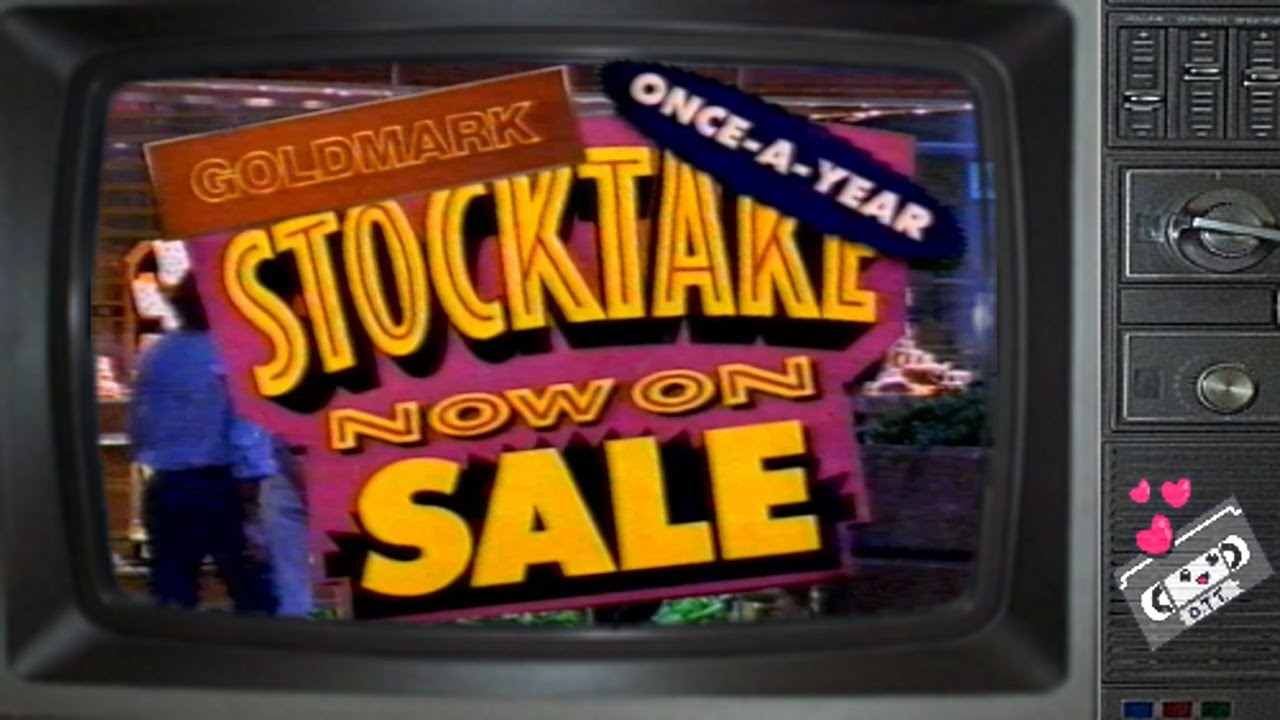 Goldmark Stocktake Sale Commercial 1991 - YouTube