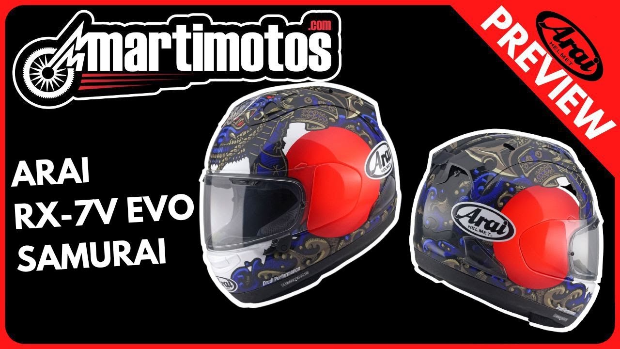 Preview // Arai RX 7V Evo Samurai - YouTube