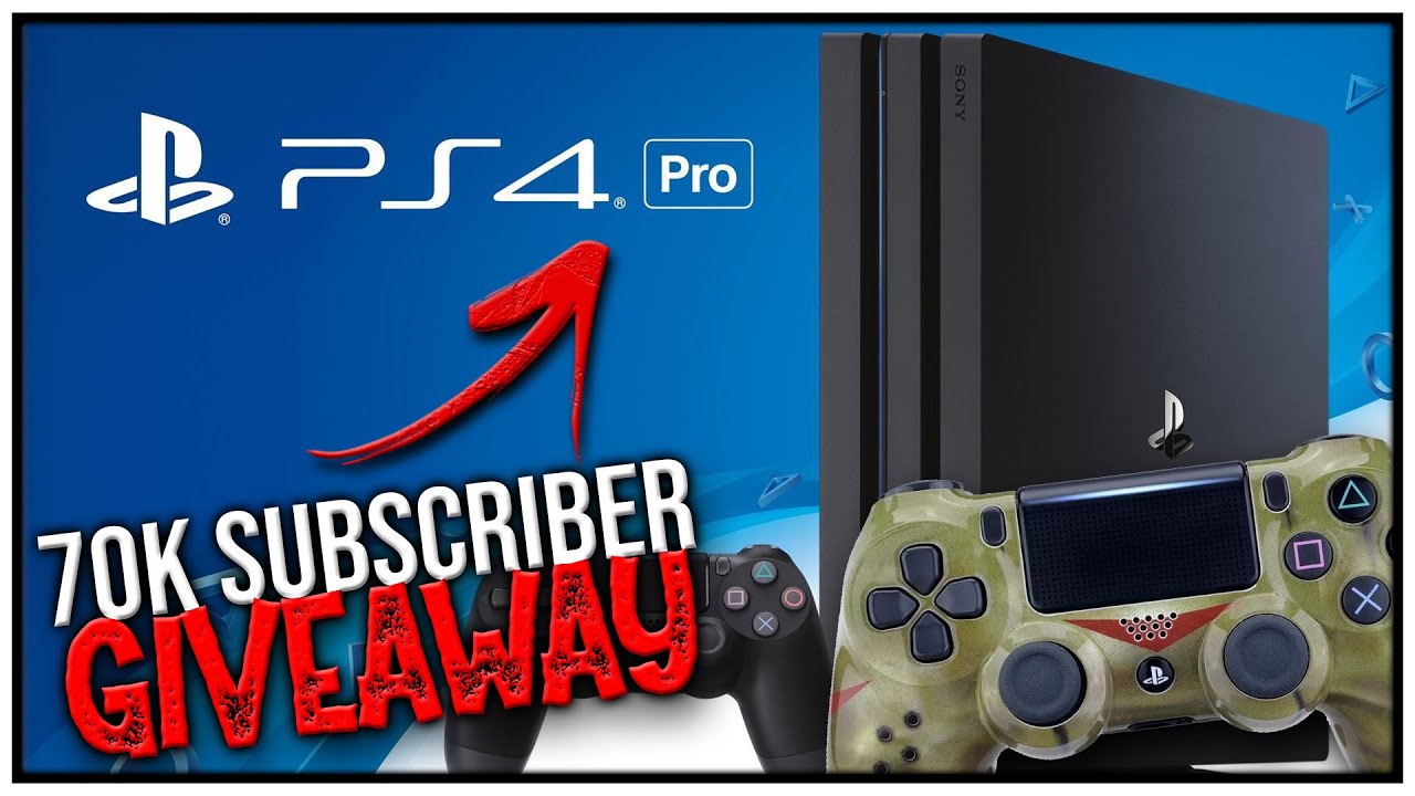PS4 Pro + CUSTOM Jason Controller GIVEAWAY! | 70k Subscriber Special ...
