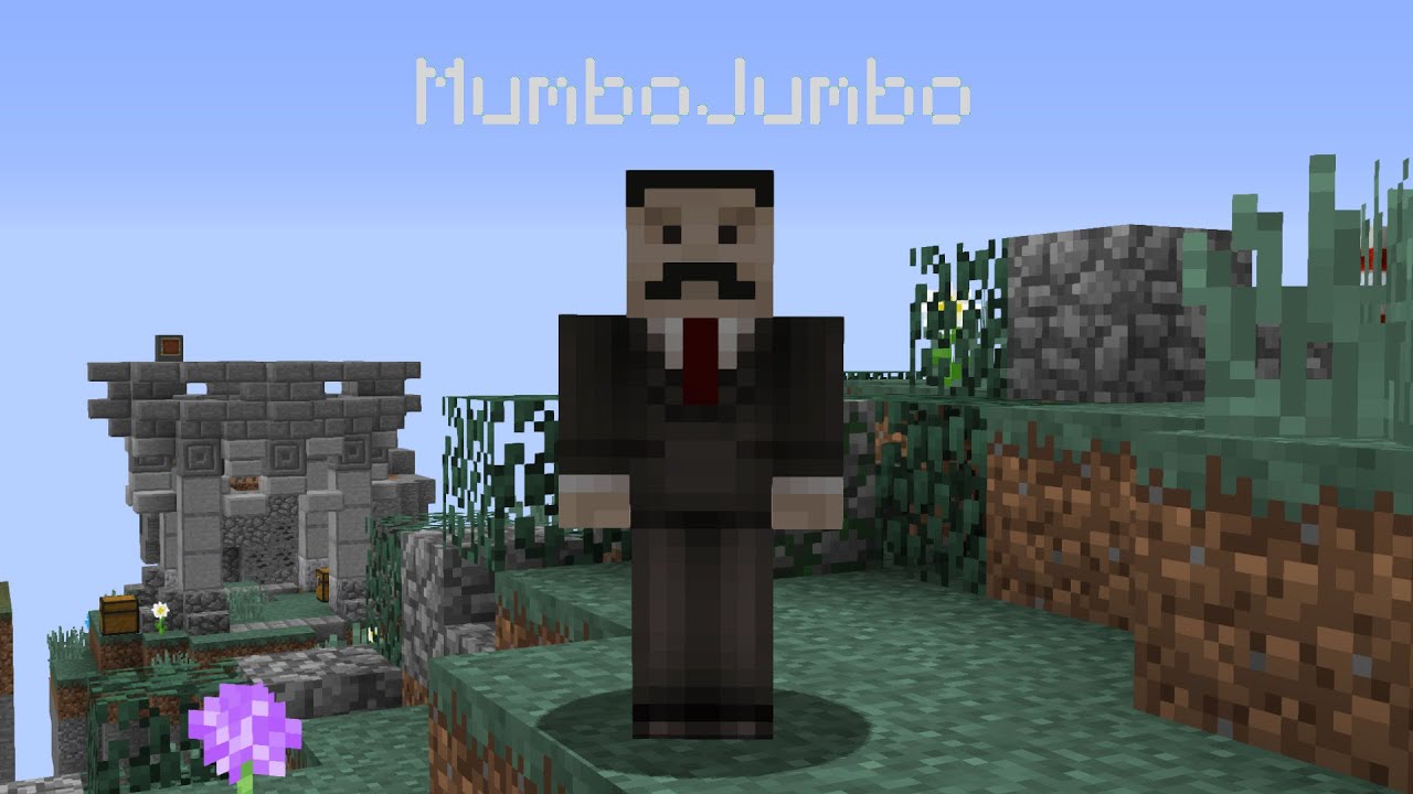 Playing Skywars as Mumbo Jumbo - YouTube