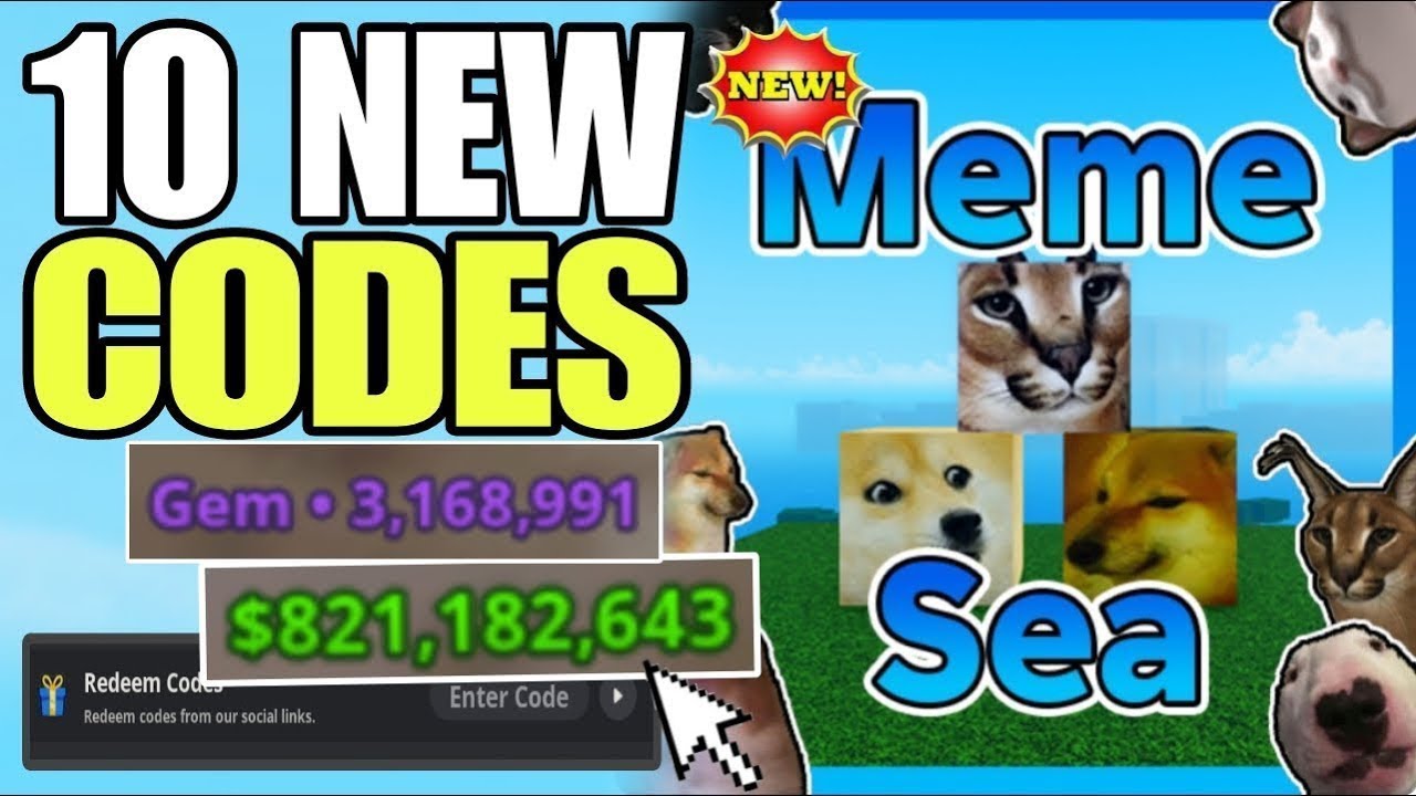*NEW CODES* ROBLOX MEME SEA CODES IN DECEMBER 2025 | ALL WORKING CODES ...