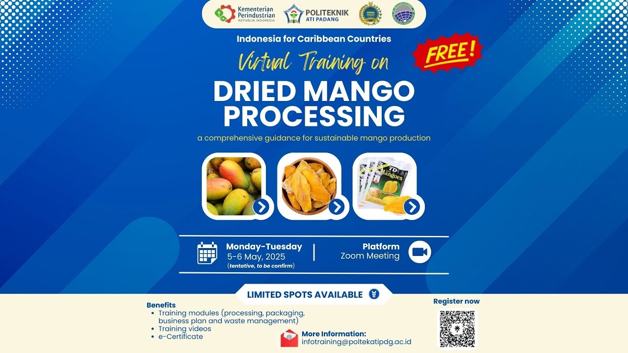 Virtual Training on Dried Mango Processing DAY 1 - YouTube