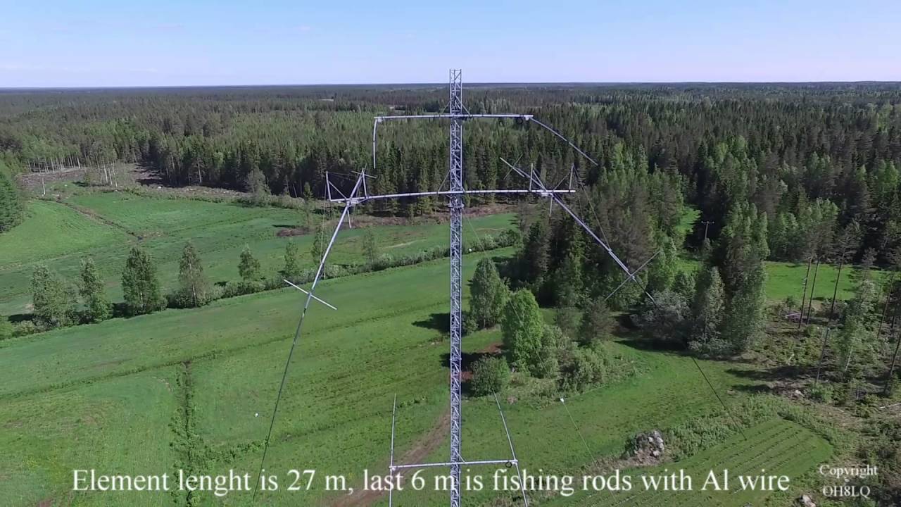 80m yagi OH8LQ - YouTube